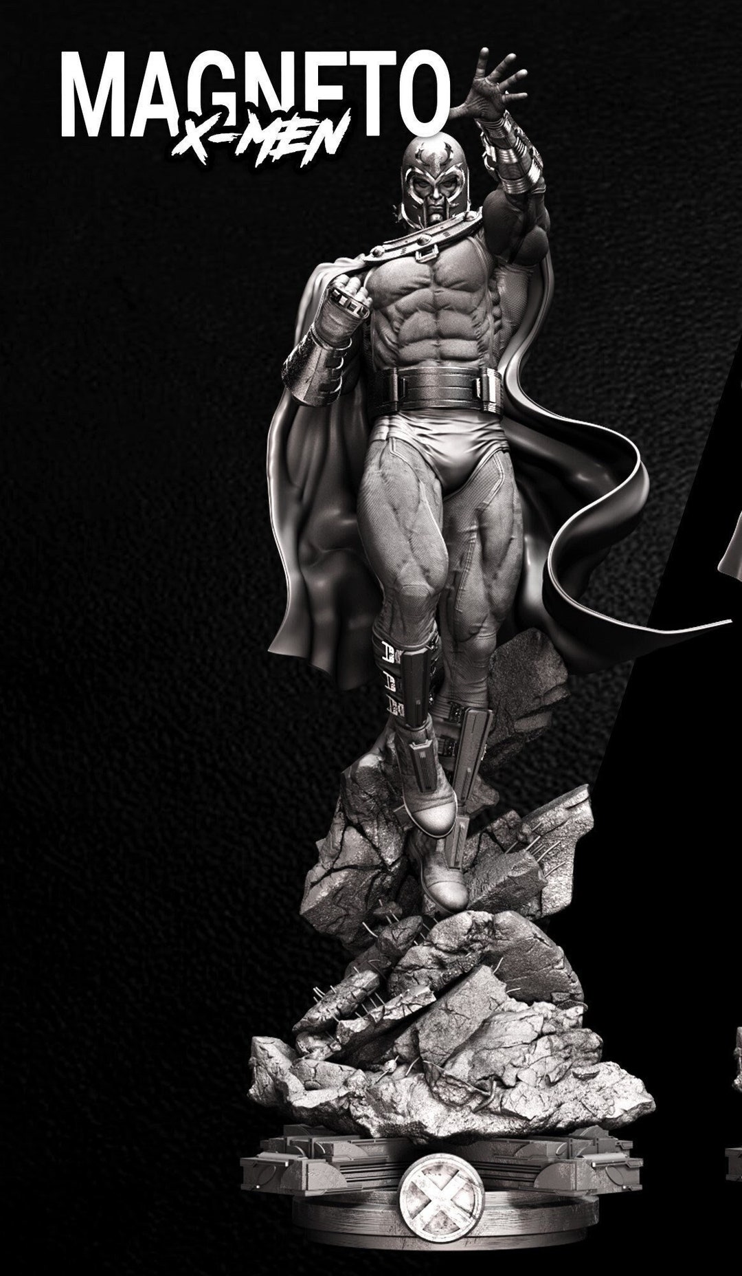 1/10 Scale Magneto Fan Art Model Unpainted Model Kit 3dwicked Model 3D ...