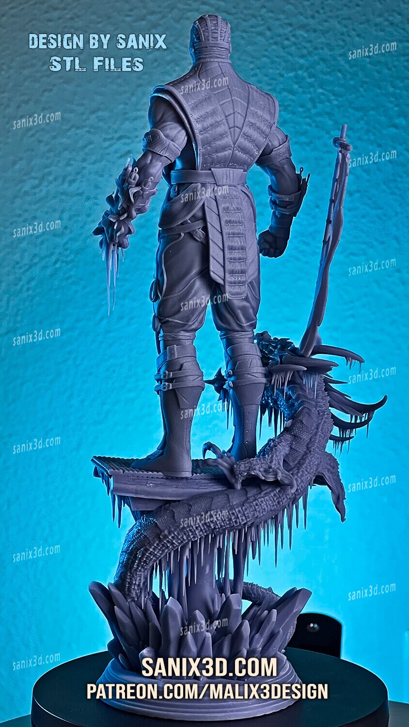 1/10 Scale Sub-zero Mortal Kombat Fan Art Model Kit - Etsy