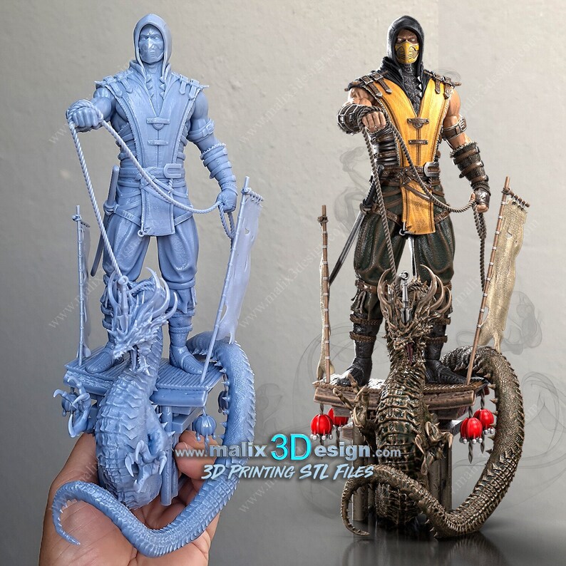 1/10 Scale Scorpion Mortal Kombat Fan Art Model Kit Unpainted - Etsy