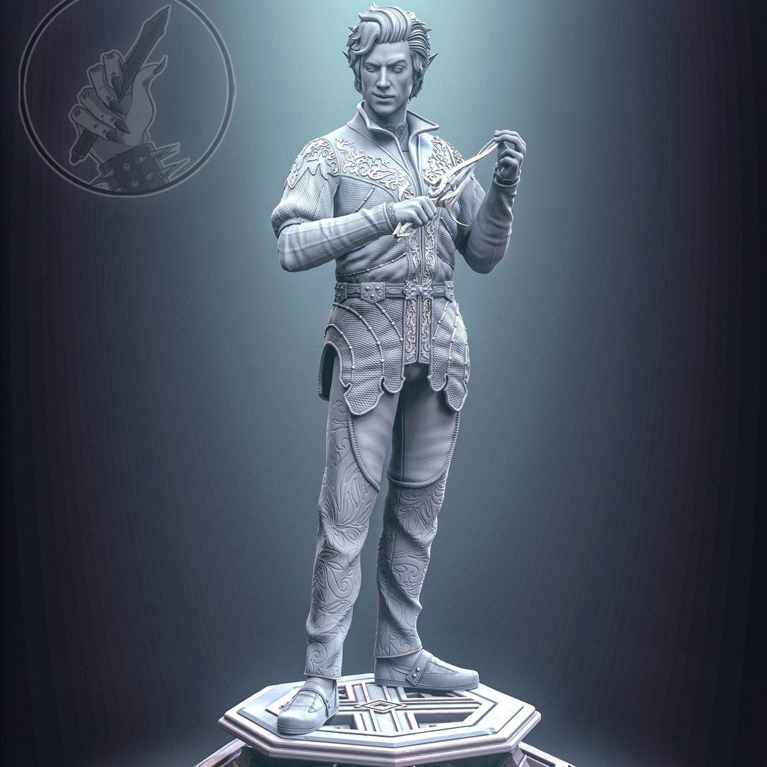 Astarion Baldur's Gate 3 Fan Art 1/10 or 1/12 Scale or Bust 8K 3D ...