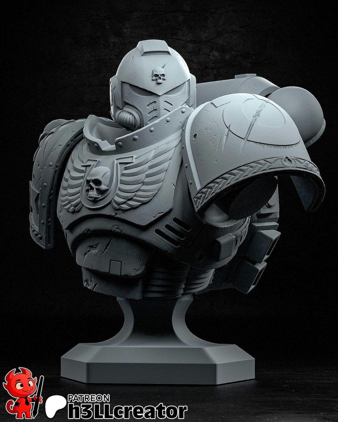 Captain Talius Fan Art Bust 8K 3D Printed Unpainted Model Kit Full ...