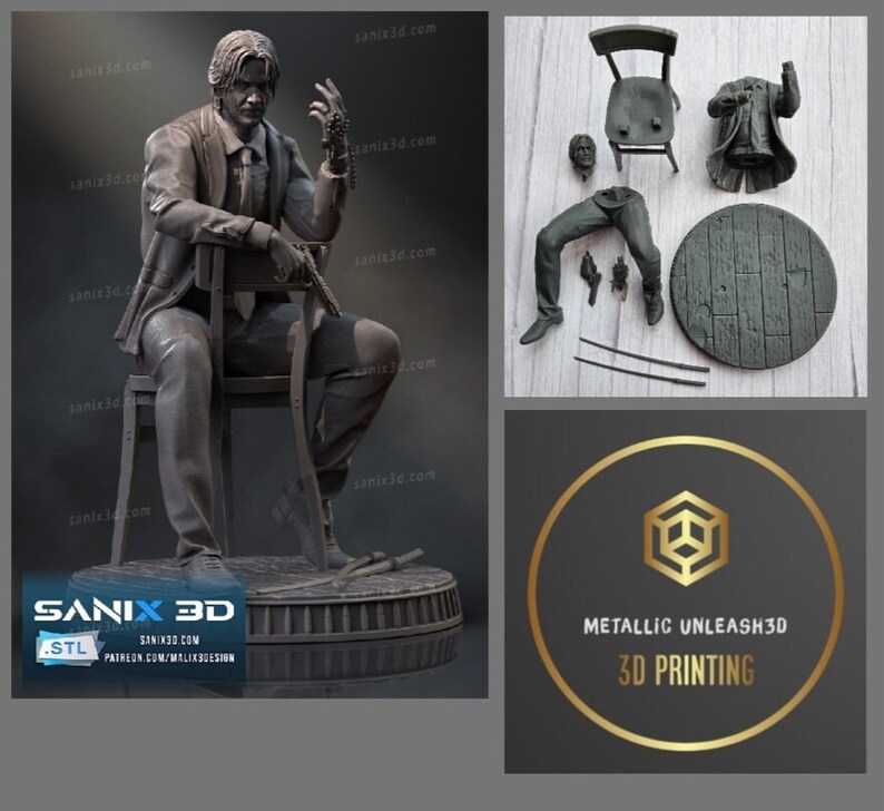 John Wick 1/10 Scale Fan Art Model Unpainted Model Kit - Etsy UK