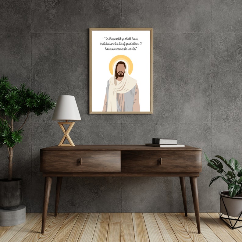 English - I Have Overcome the World | Christ Printable Digital Download ...