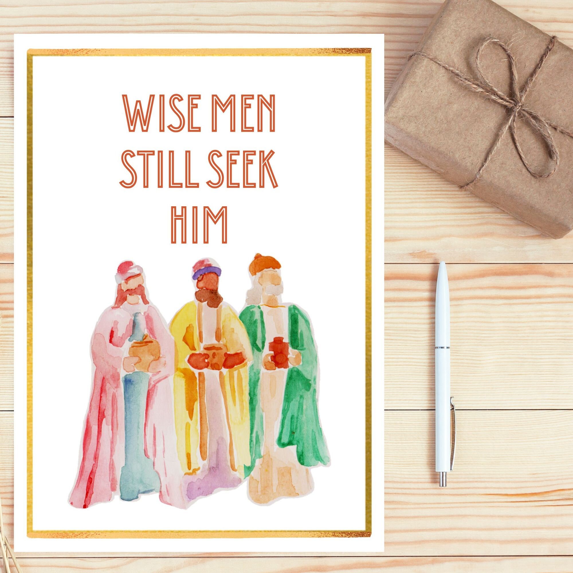 Wise Men Still Seek Him Printable Art, Christ Christmas Digital ...