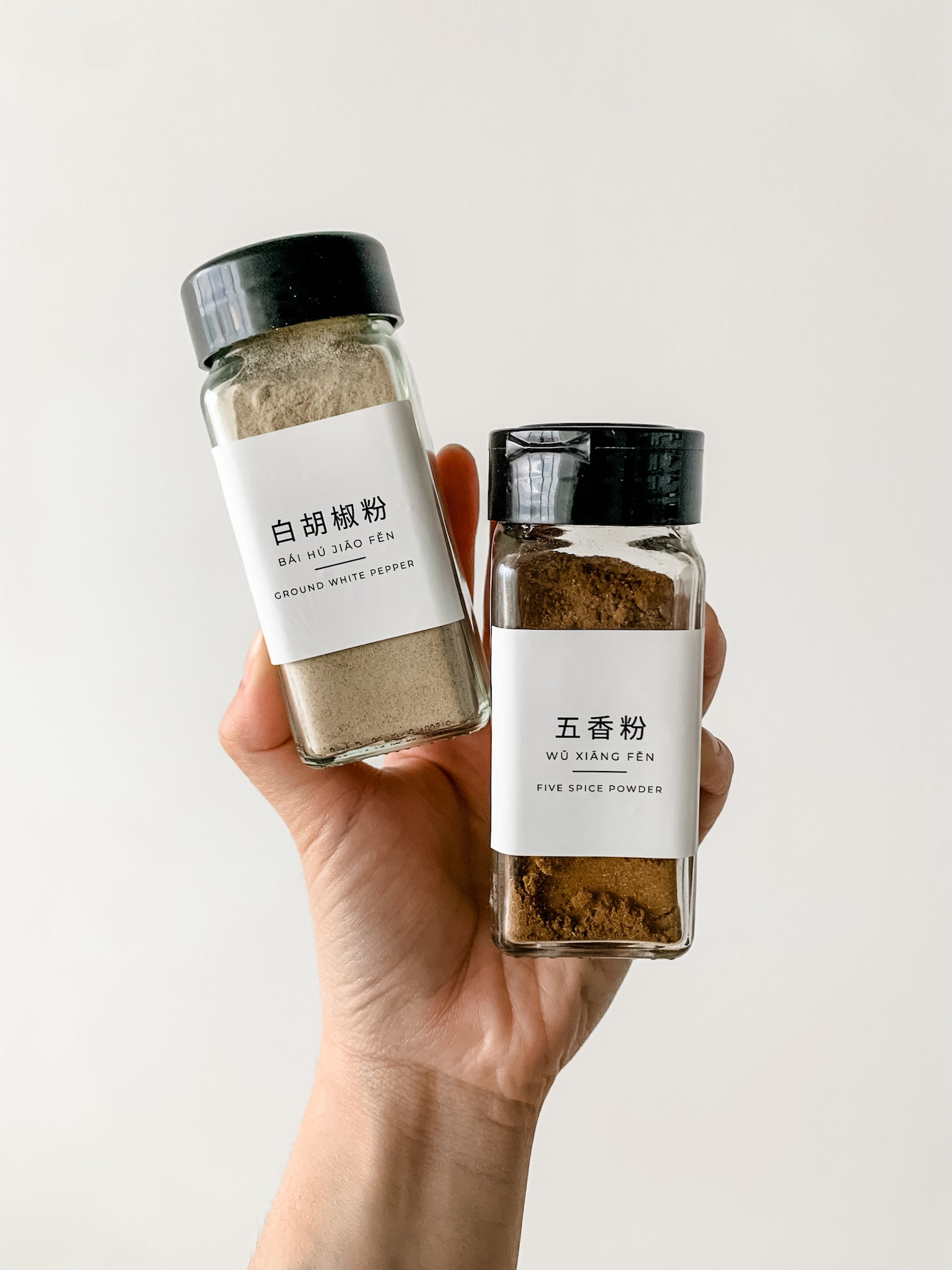 MINIMALIST Font | Spice and Seasoning Labels | Bilingual Chinese ...