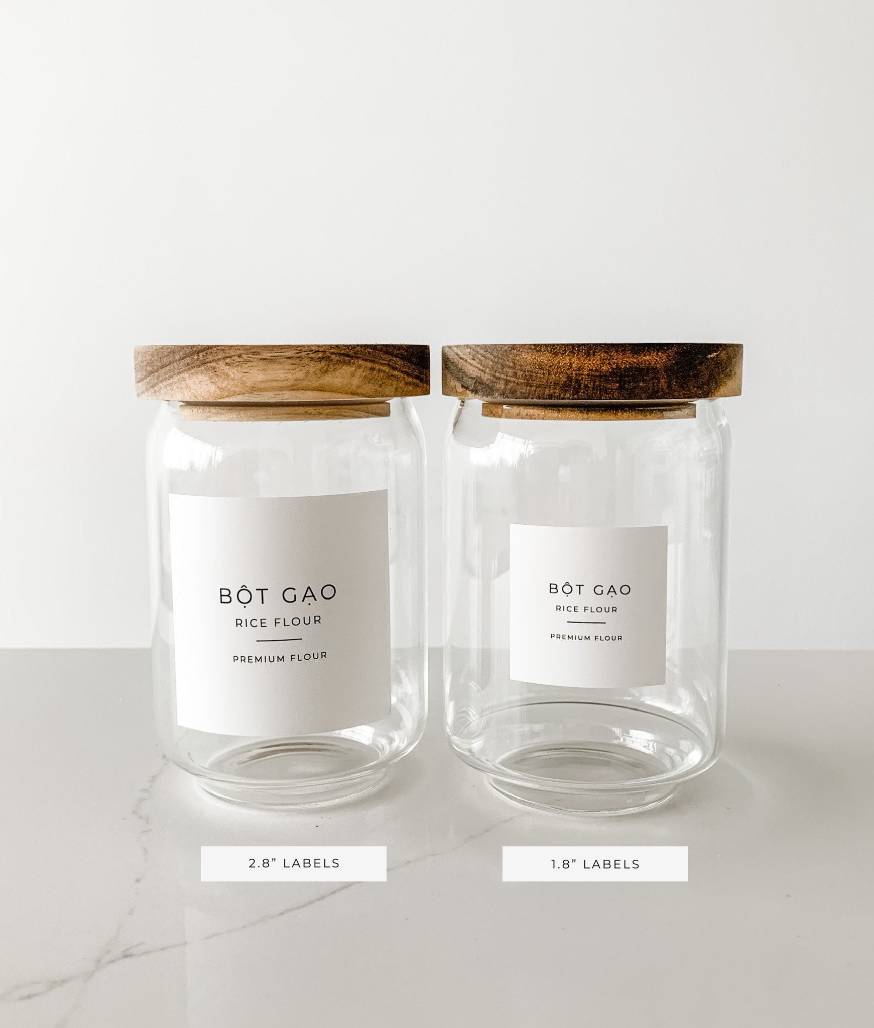 MINIMALIST Font | Pantry Labels | Bilingual Vietnamese | Water and Oil ...