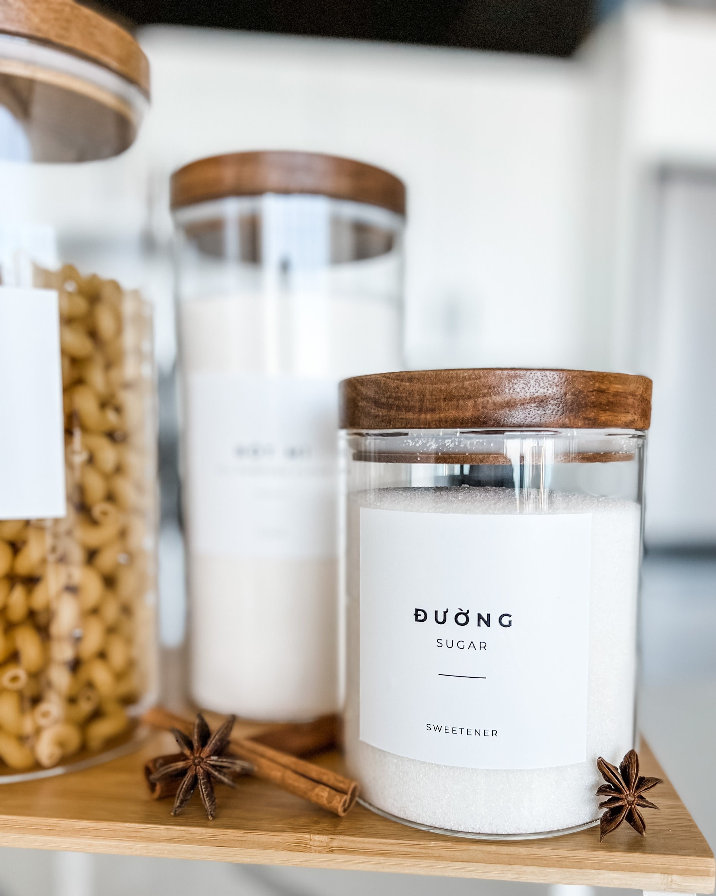 MODERN Font | Pantry Labels | Bilingual Vietnamese | Water and Oil ...