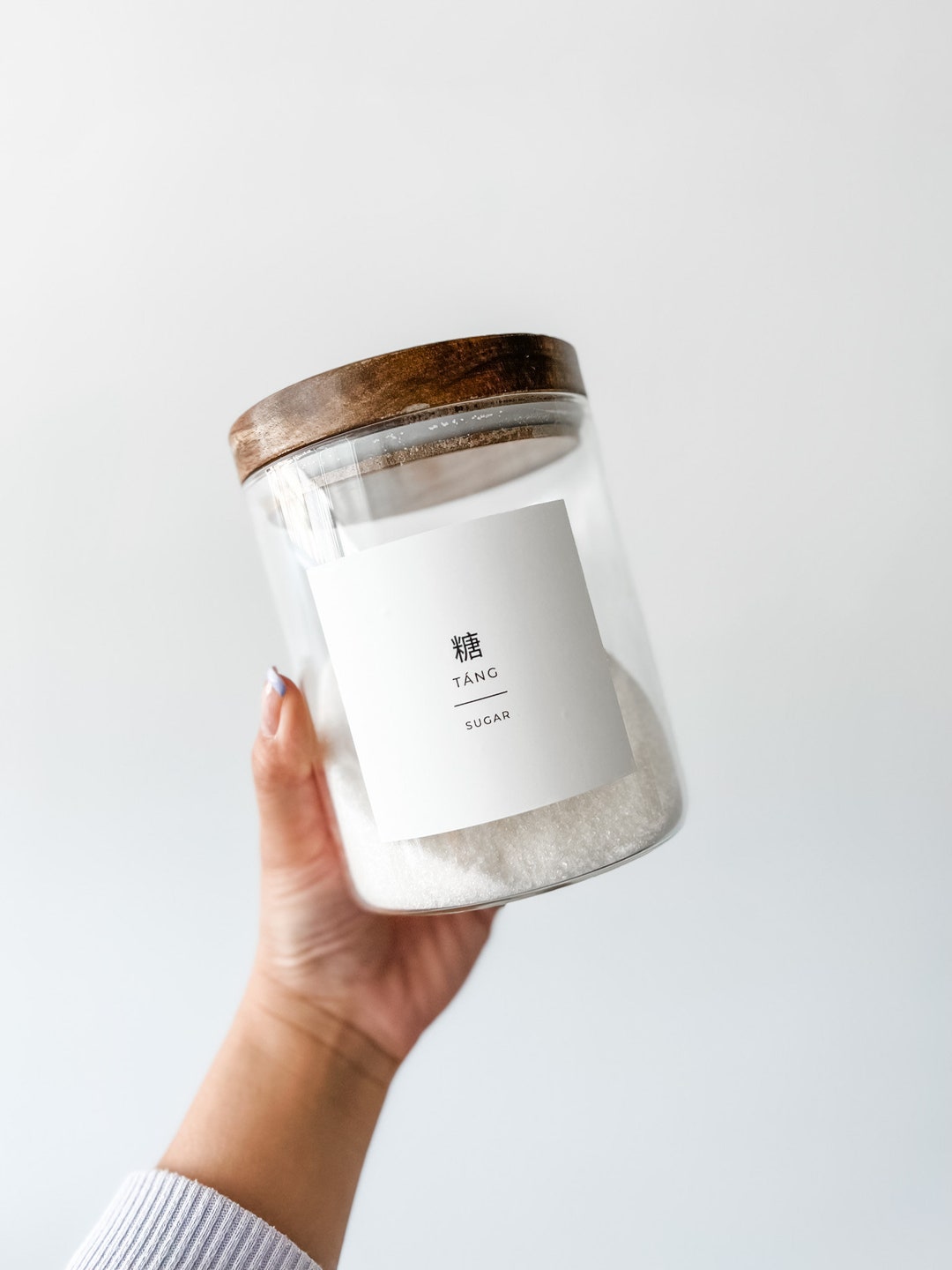 MINIMALIST Font | Pantry Labels | Bilingual Chinese | Water and Oil ...