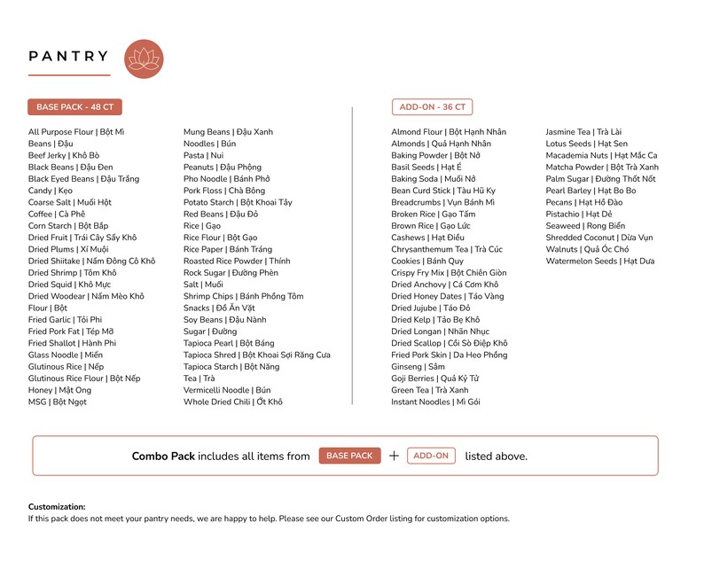 MINIMALIST Font | Pantry Labels | Bilingual Vietnamese | Water and Oil ...