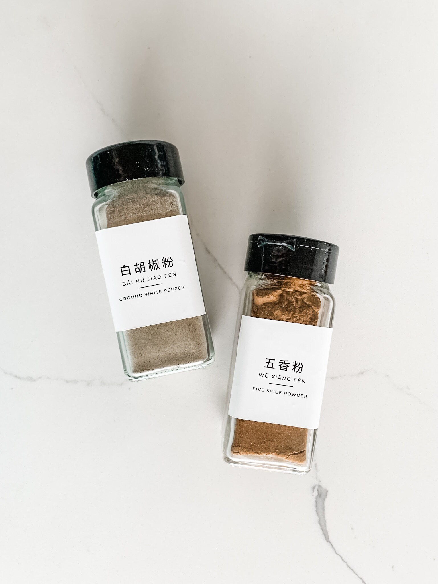 MINIMALIST Font | Spice and Seasoning Labels | Bilingual Chinese ...