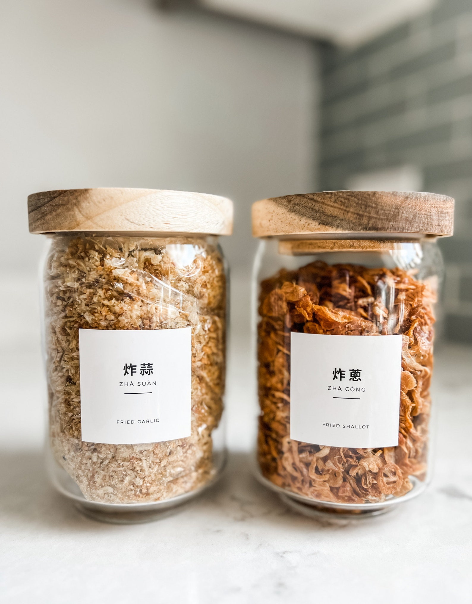 MODERN Font | Pantry Labels | Bilingual Chinese | Water and Oil ...