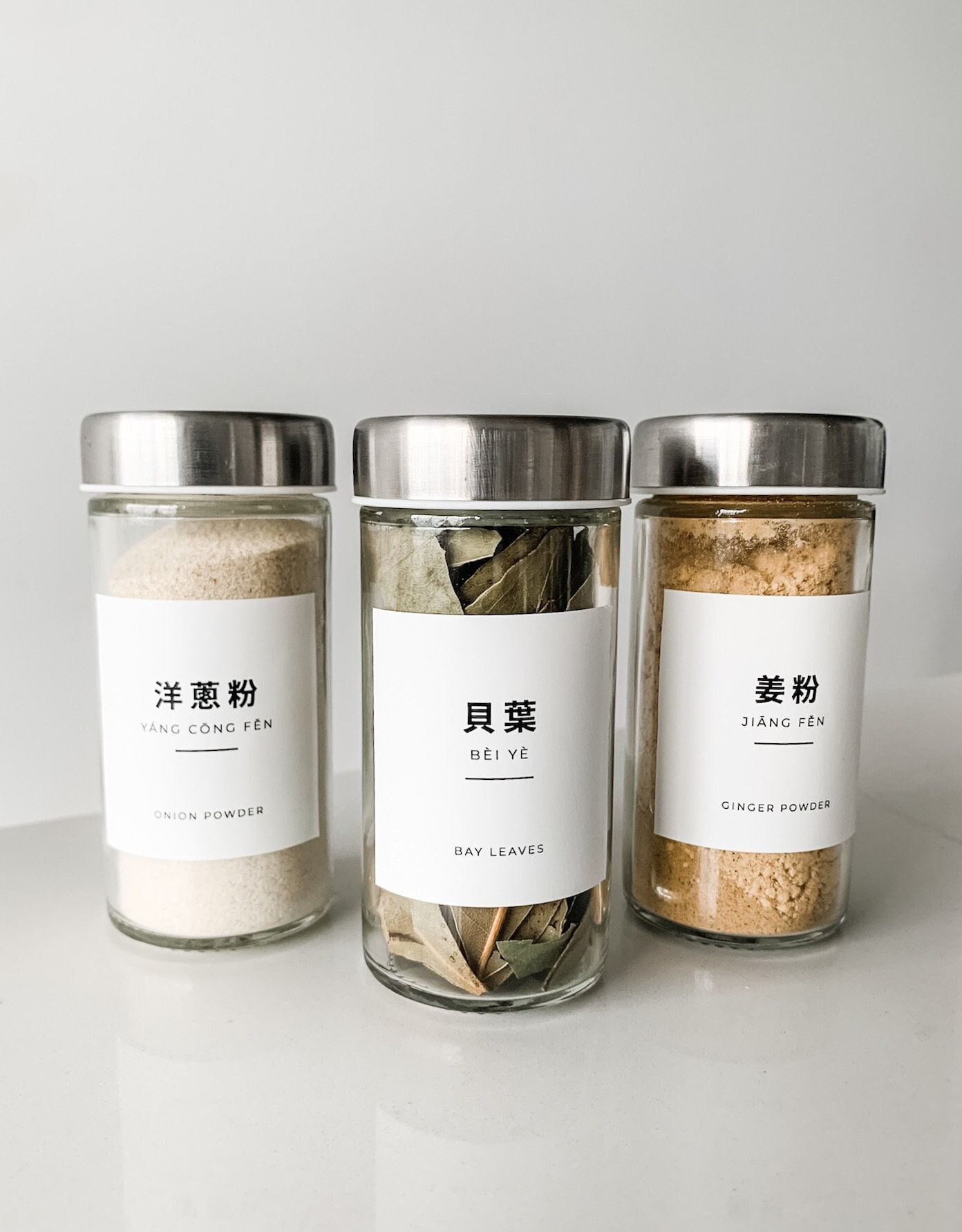 MODERN Font | Spice and Seasoning Labels | Bilingual Chinese | Water ...