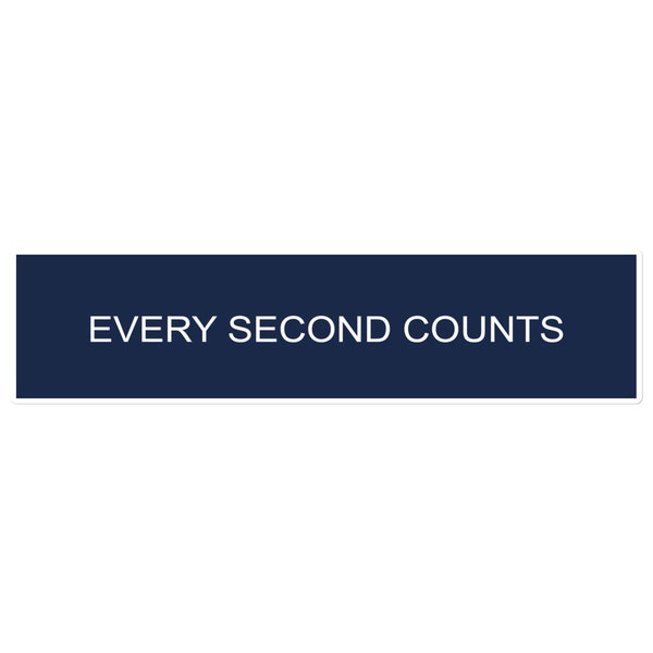 Every Second Counts Decal - Etsy Every Second Counts Decal - Etsy