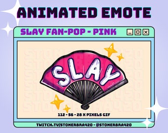Animated Kawaii PRIDE Clack Fan / Fan Pop / Drag Hand Fan W/ Glitter ...