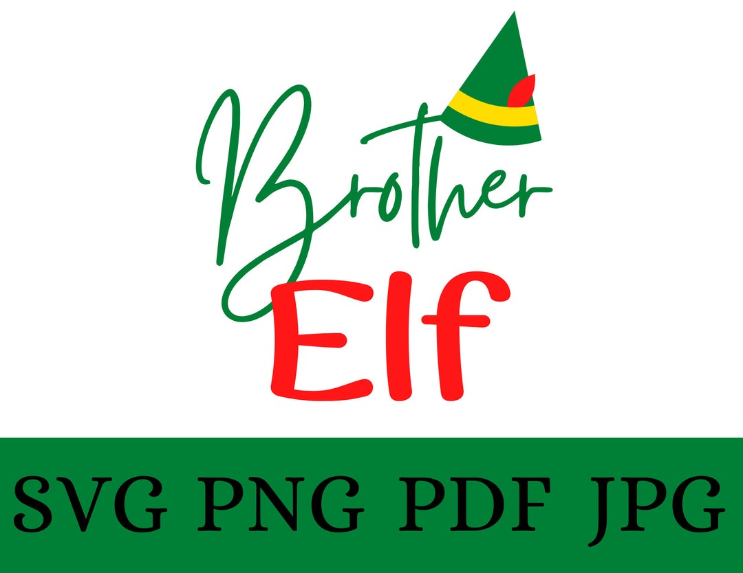 Brother Elf SVG Boy Elf Svg Matching Christmas Shirt Cut - Etsy