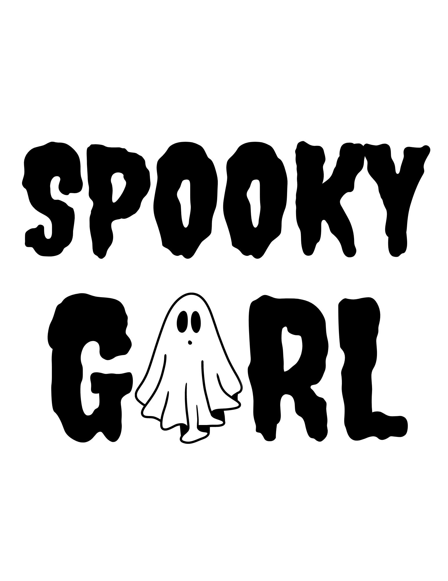 Spooky Girl SVG, Spooky Ghost Girl Cut File for Cricut and Silhouette ...