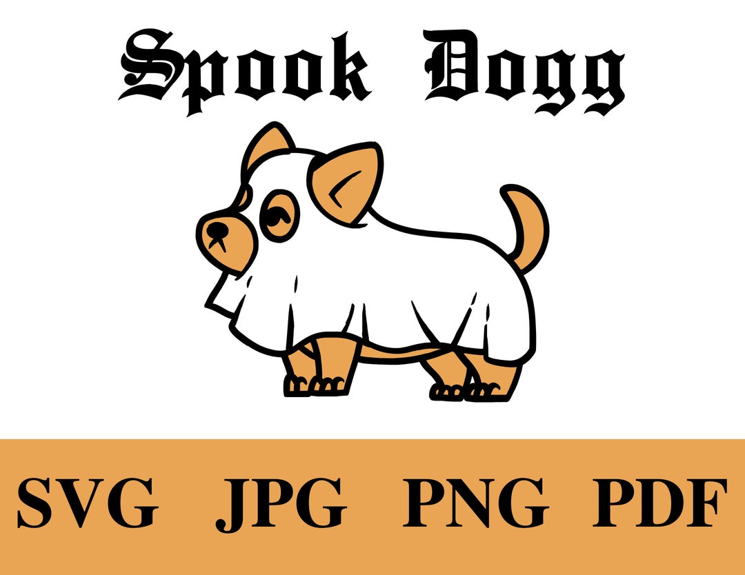 Spook Dogg SVG, Snoop Dogg Halloween, Funny Halloween PNG, Spooky Dog ...