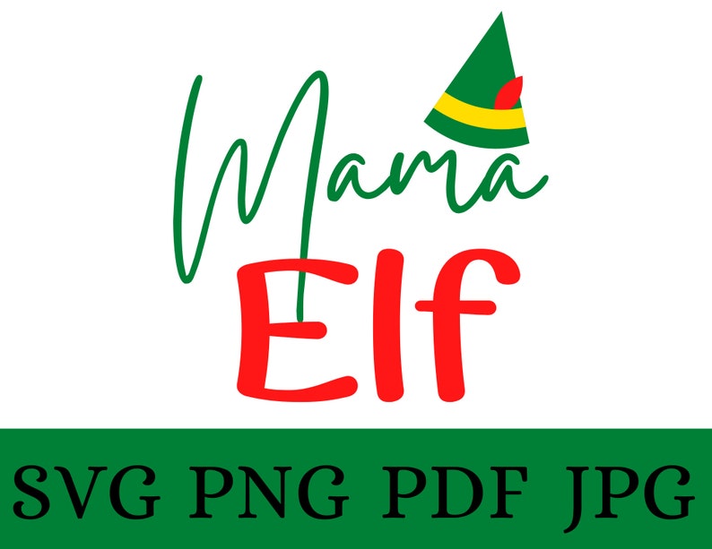 Mama Elf SVG, Grandma Elf Svg, Mommy Elf Svg, Matching Christmas Shirt ...