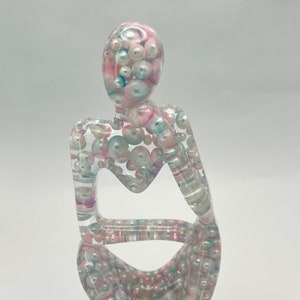 Thinking Person Resin Figurine- Glitter or Beads | Home Decor | Home ...