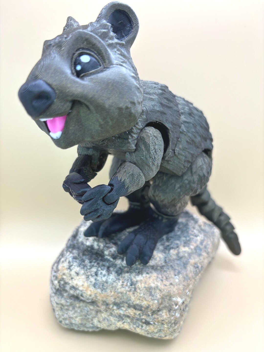 3D Printed Articulated Quokka Figure: Posable Desk Decor - Etsy