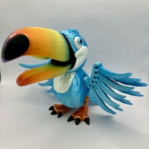 3D Flexi Articulated Toucan Bird | Fidget & Desk Toys | Birds of ...