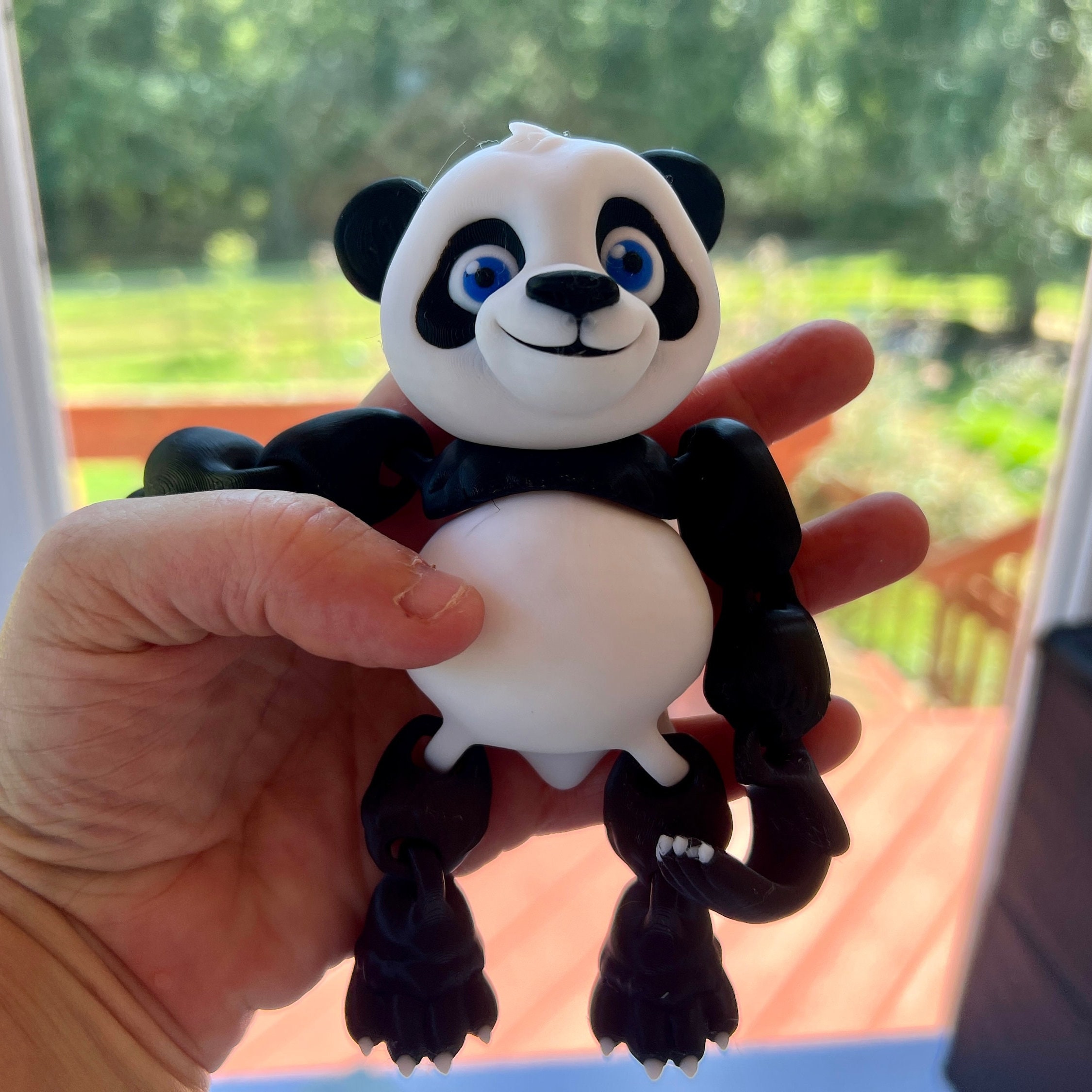 3D Printed Articulated Panda Family Flexi-factory Fidget - Etsy