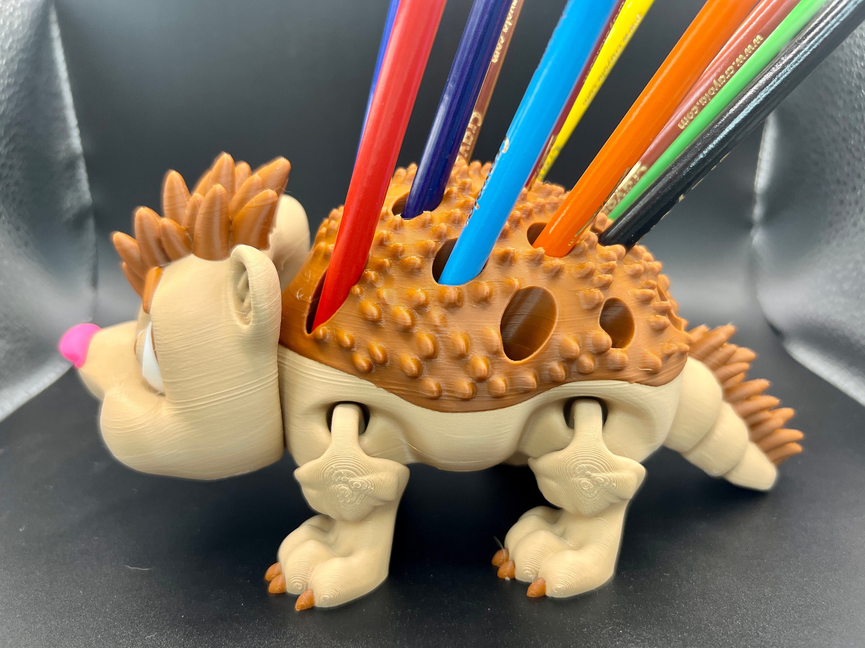 3D Flexi Articulated Porcupine Pen Holder Authorized Flexi - Etsy