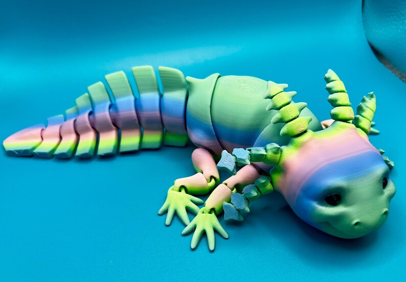 3D Articulated Axolotl Custom Colors | Desk & Fidget Toys - Etsy