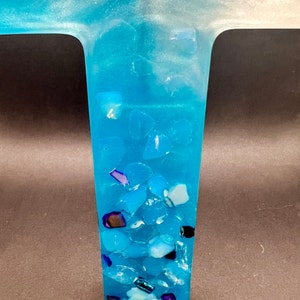 9-inch Resin Cross With Colorful Quartz | Crosses and Crucifixes ...