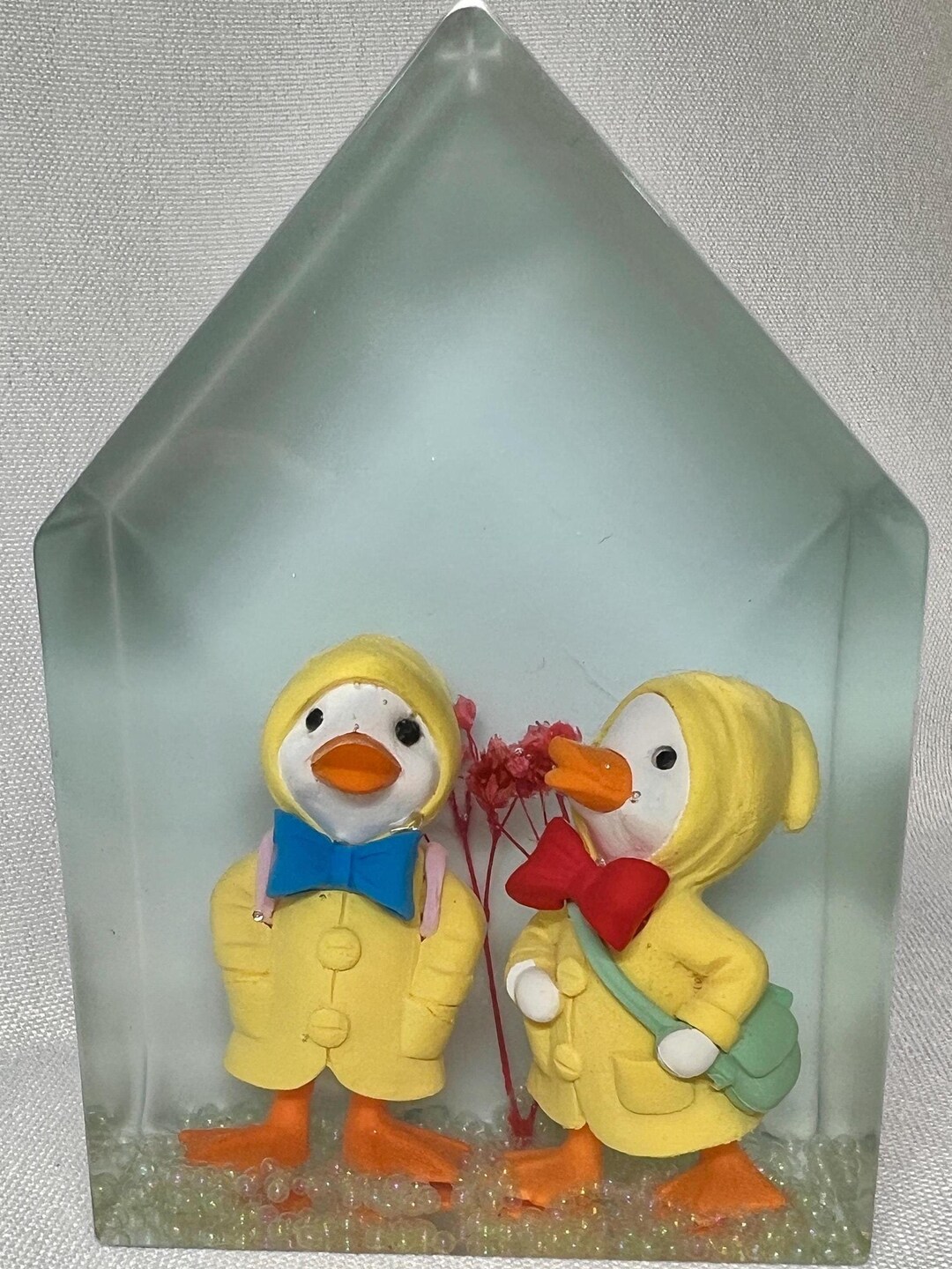 Ducks in Raincoats Cube Diorama Office and Desk Decor Unique Gifts - Etsy