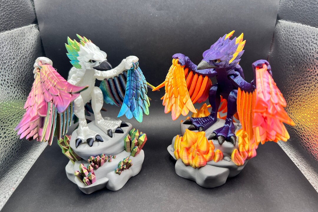 3D Flexi Articulated Phoenix Desk Fidget Toy | Authorized Flexi Factory ...