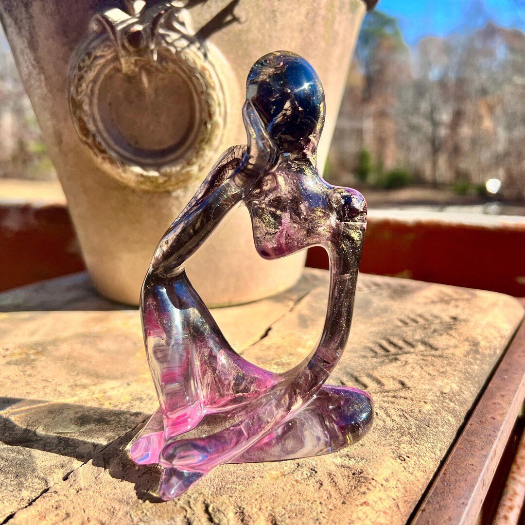 Thinking Person Resin Figurine Home Decor Home Accents - Etsy