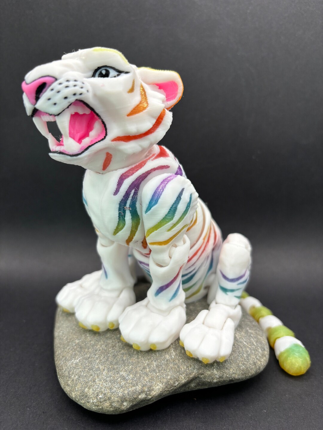 3D Articulated Roaring Tiger | Desk & Fidget Toys - Etsy