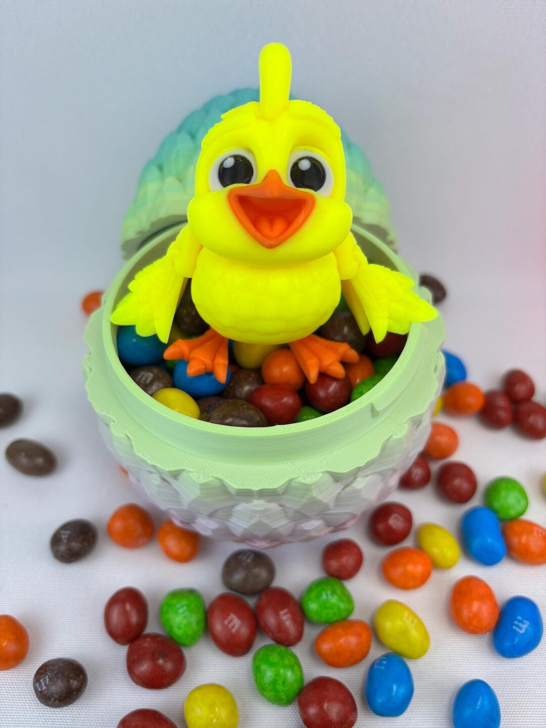 3D Baby Chick and Egg | Easter Gifts & Decor | Articulated Figures - Etsy