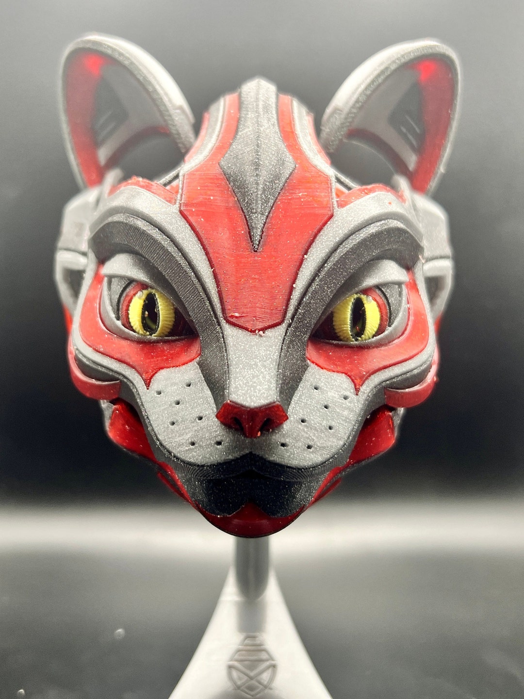 3D Articulated Catbot Wall Mask Cat Droid Skeleton Mask Sci-fi Gifts - Etsy