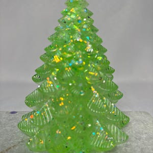 Resin Christmas Tree Figurines | Christmas Holiday Decor - Etsy