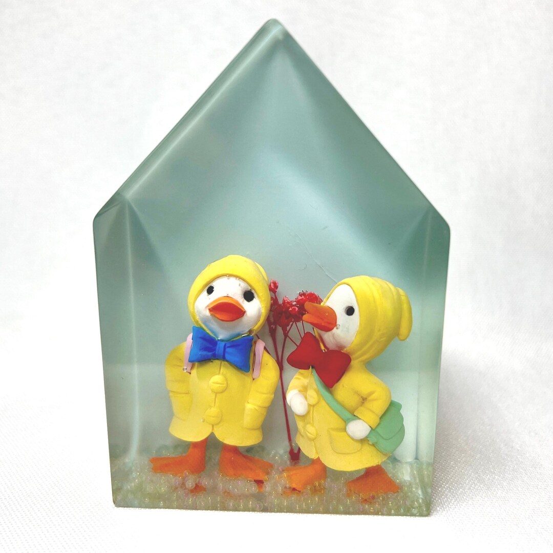Ducks in Raincoats Cube Diorama | Office and Desk Decor | Unique Gifts ...