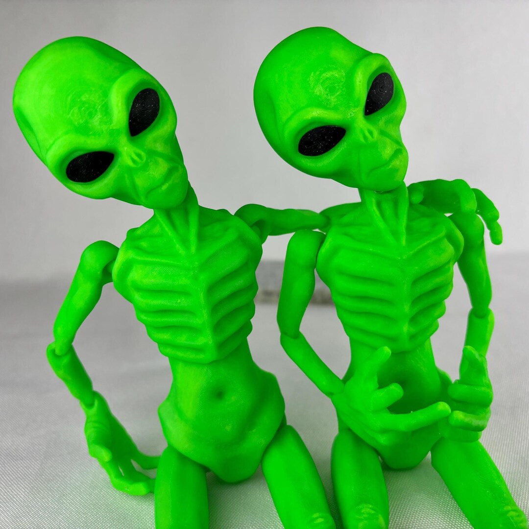 3D Articulated Aliens- Friendly and Rude | Glow Figures | Sci-fi Lovers ...