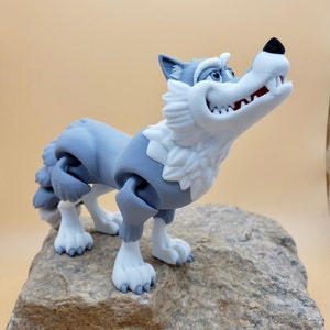 3D Flexi Articulated Wolf | Authorized Flexi Factory Seller | Fidget ...