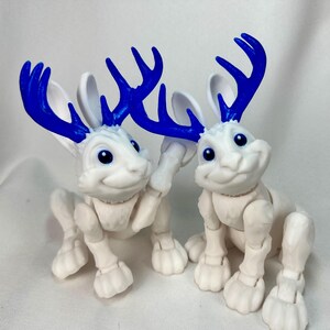 3D Articulated Jackalope | Desk & Fidget Figures | Mythical Creatures ...