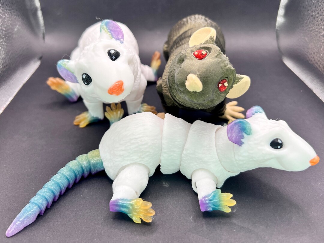 3D Articulated Rat/mouse Desk & Fidget Toys - Etsy