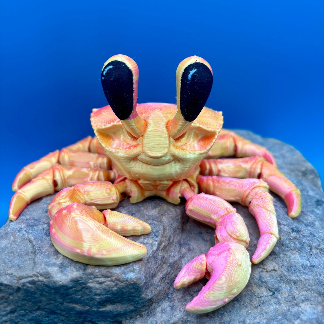 3D Articulated Ghost Crab Custom Colors | Desk Fidget Toy | Authorized ...