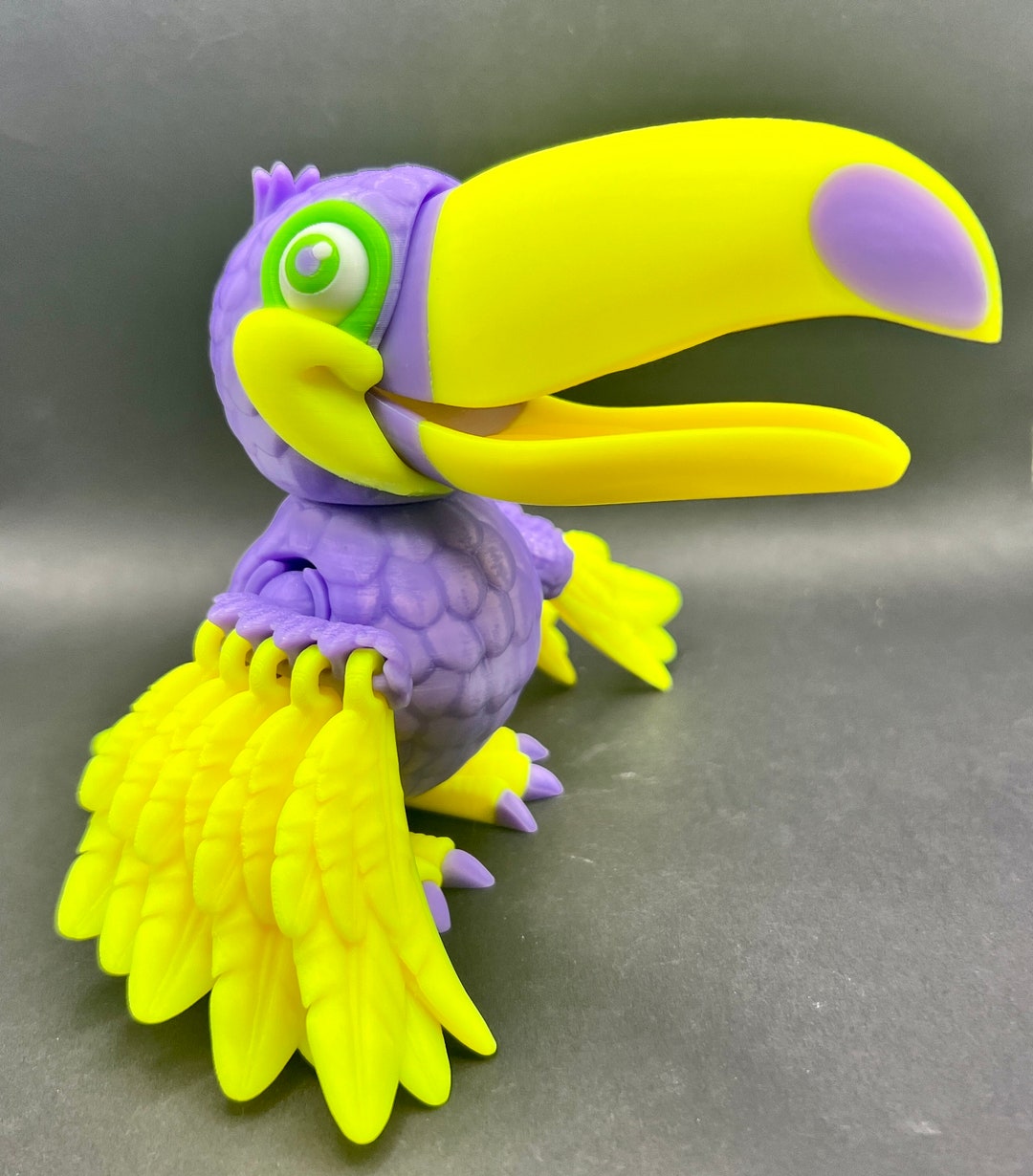 3D Flexi Articulated Toucan Bird | Fidget & Desk Toys | Birds of ...
