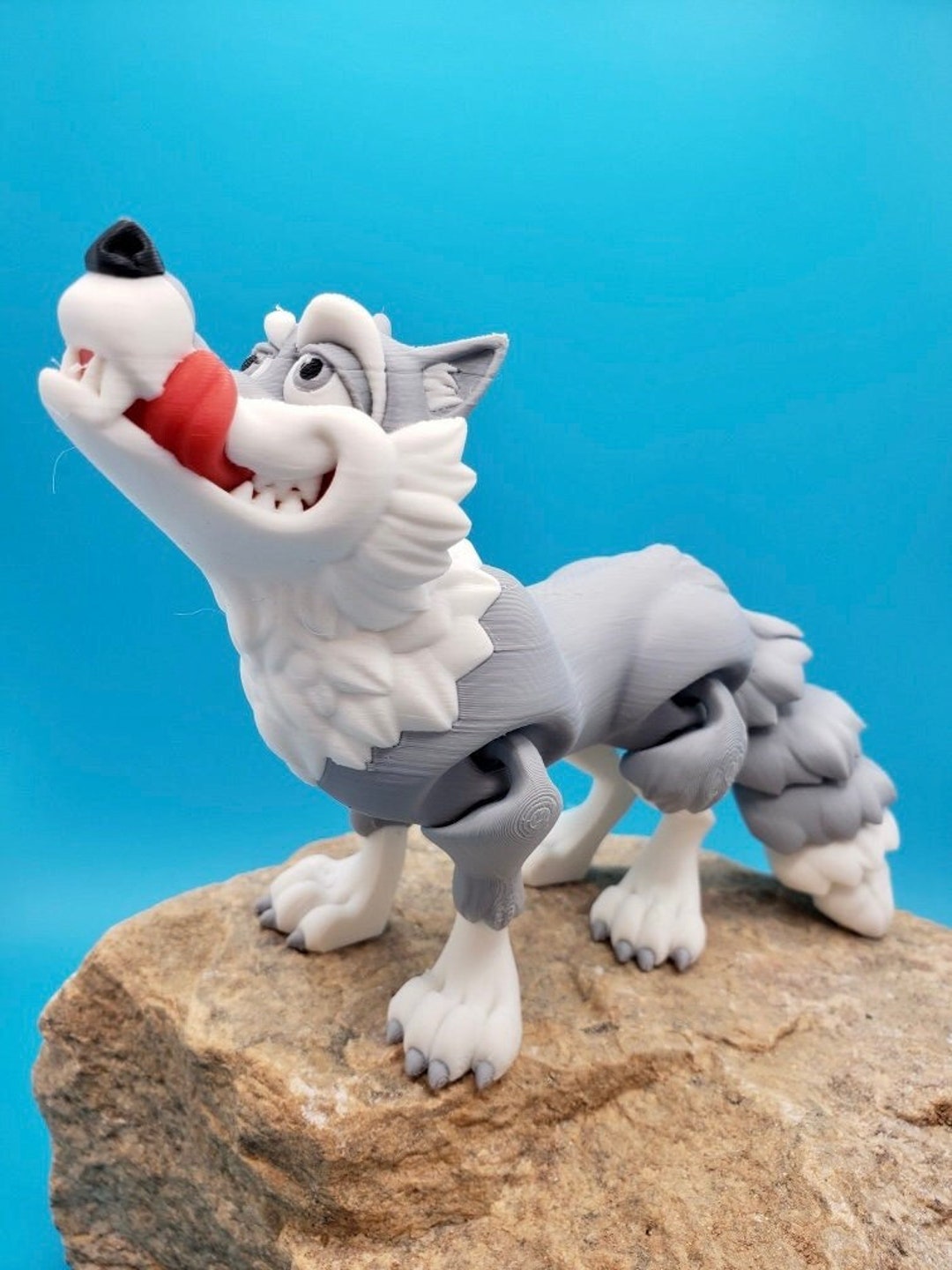 3D Flexi Articulated Wolf | Authorized Flexi Factory Seller | Fidget ...