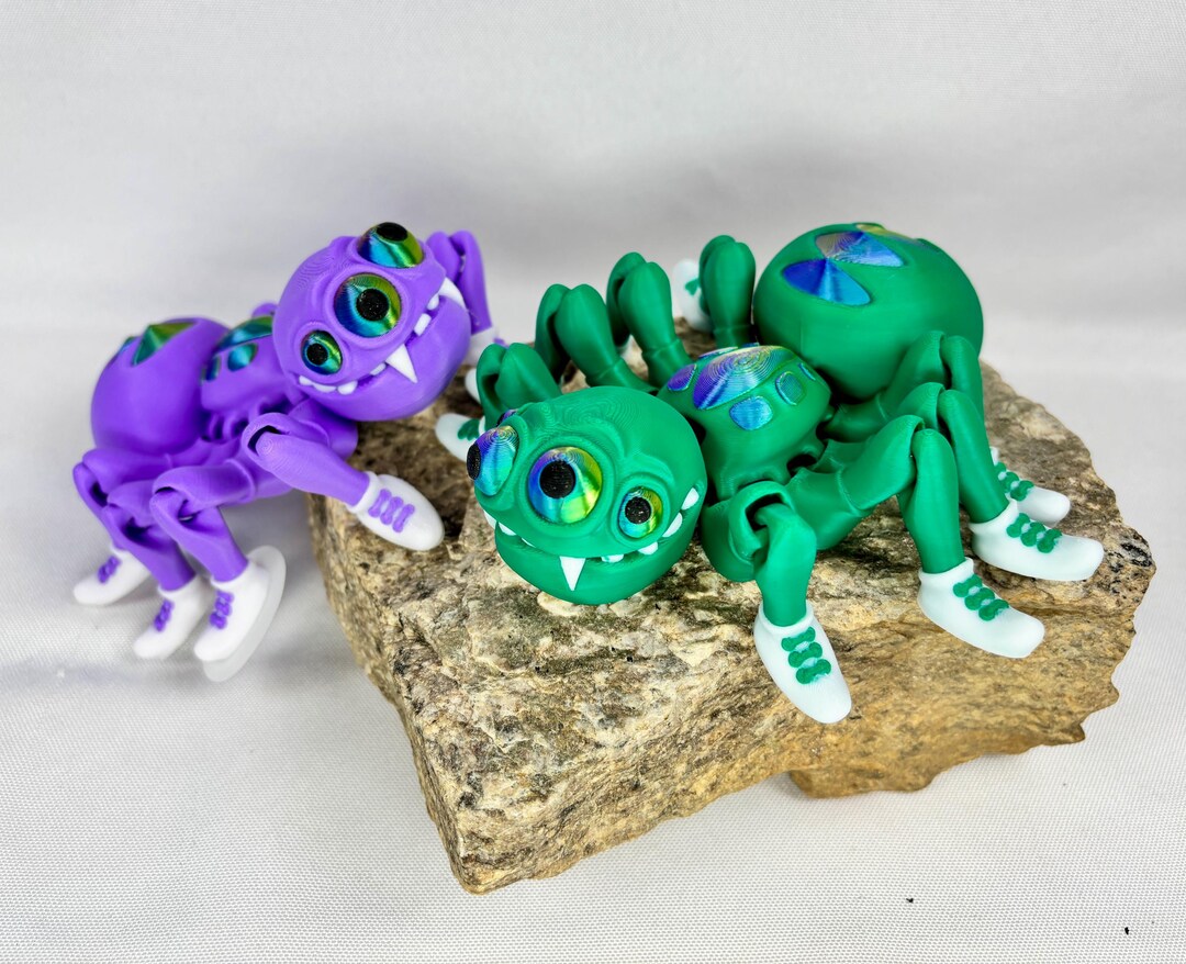 3D Articulated Spider: Fidget Desk Toy - Etsy