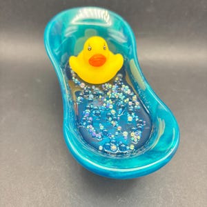 Resin Rubber Duck in the Tub | Fun Bathroom Decor | Children's Decor - Etsy
