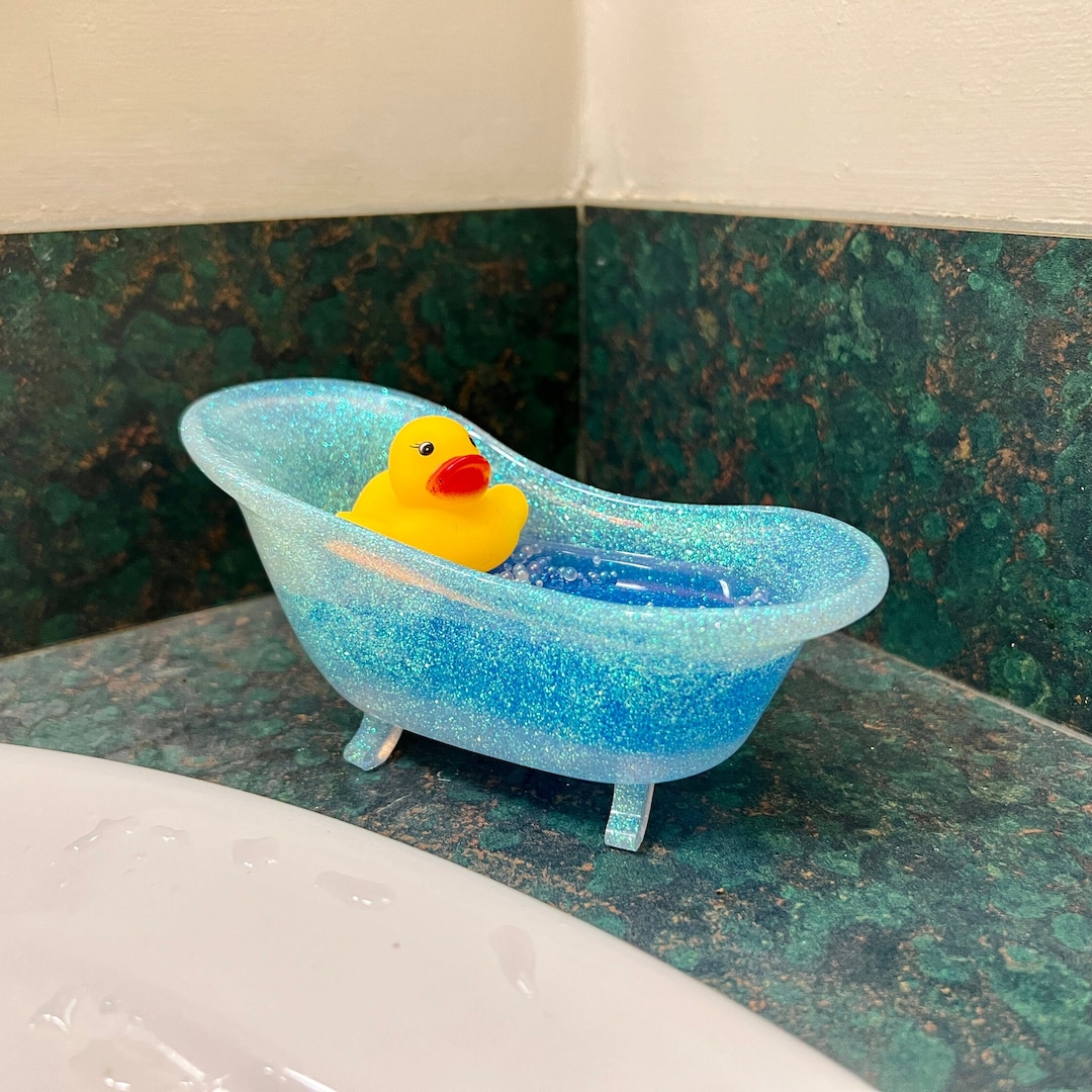 Resin Rubber Duck in the Tub | Fun Bathroom Decor | Children's Decor - Etsy