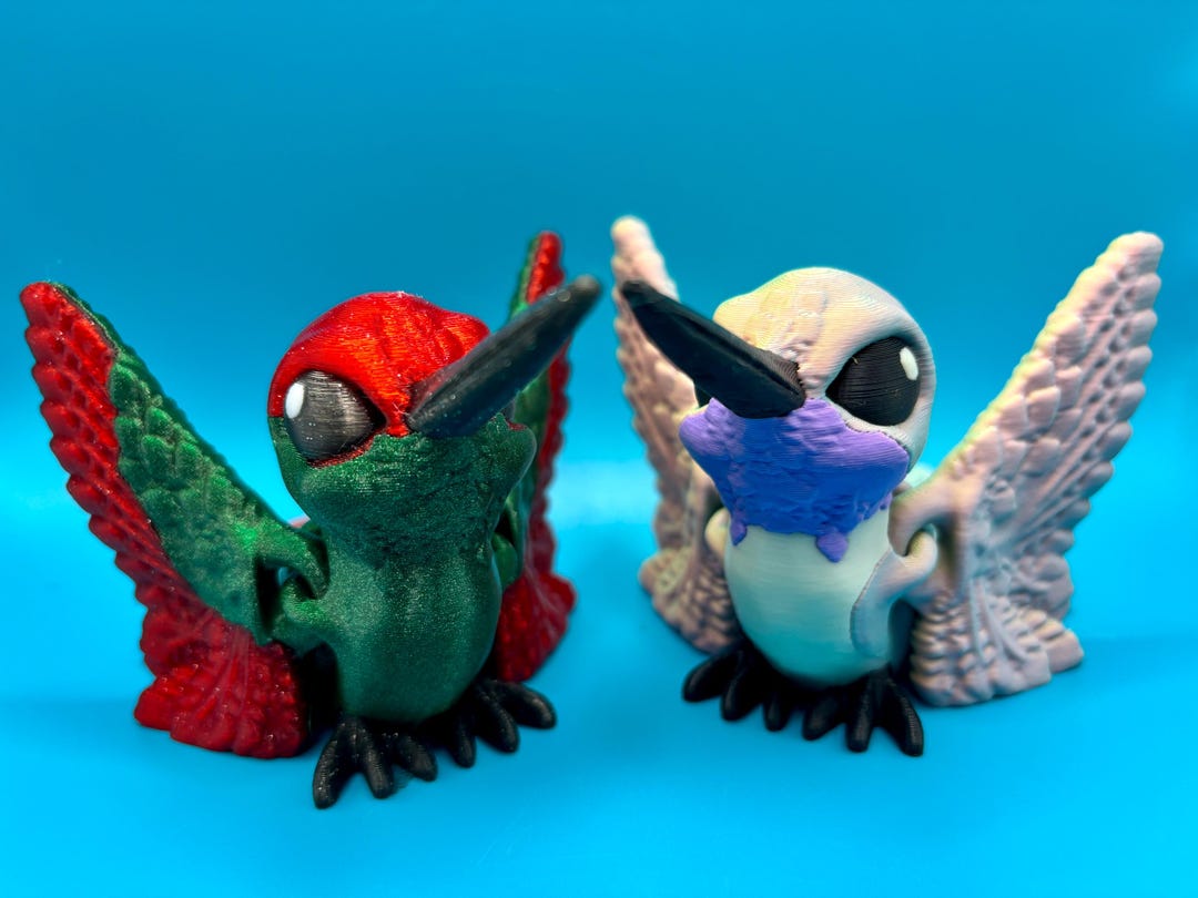 3D Articulated Hummingbird | Desk & Fidget Figures | Bird Lovers - Etsy