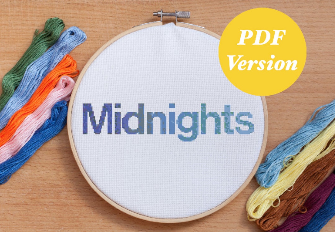 Taylor Swift "midnights" Cross Stitch Pattern - Etsy
