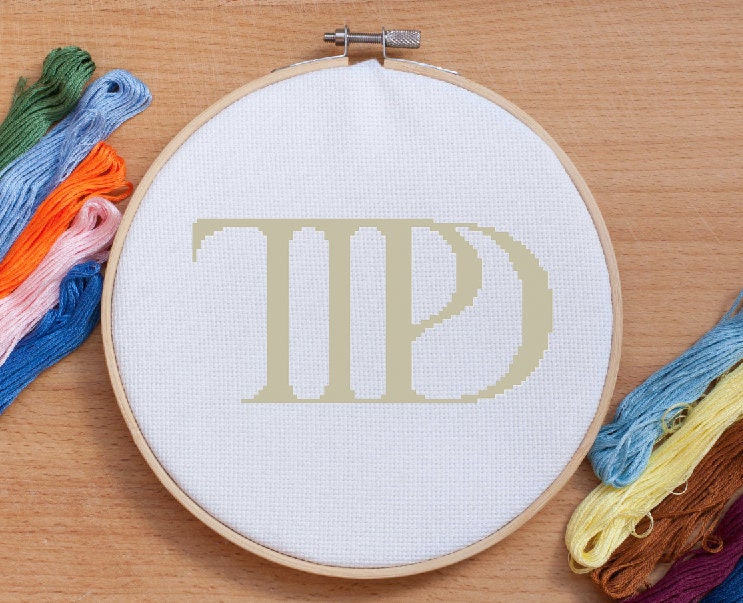 Taylor Swift "ttpd" Logo Cross Stitch Pattern - Etsy
